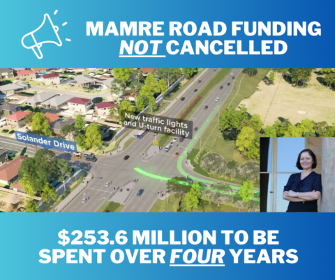 DAVIES SECURES MAMRE ROAD UPGRADE AGAINST BUDGET CUTS | Tanya Davies